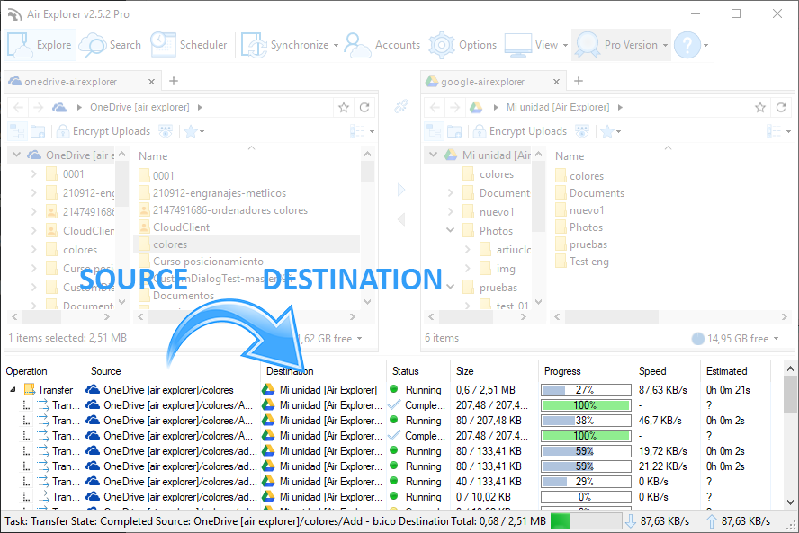 How To Move Files From Onedrive To Google Drive Monitor The Transfer 