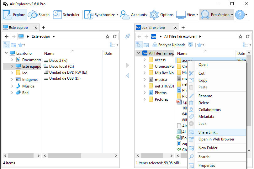 Air Explorer - Manage and synchronize multiple cloud storage services