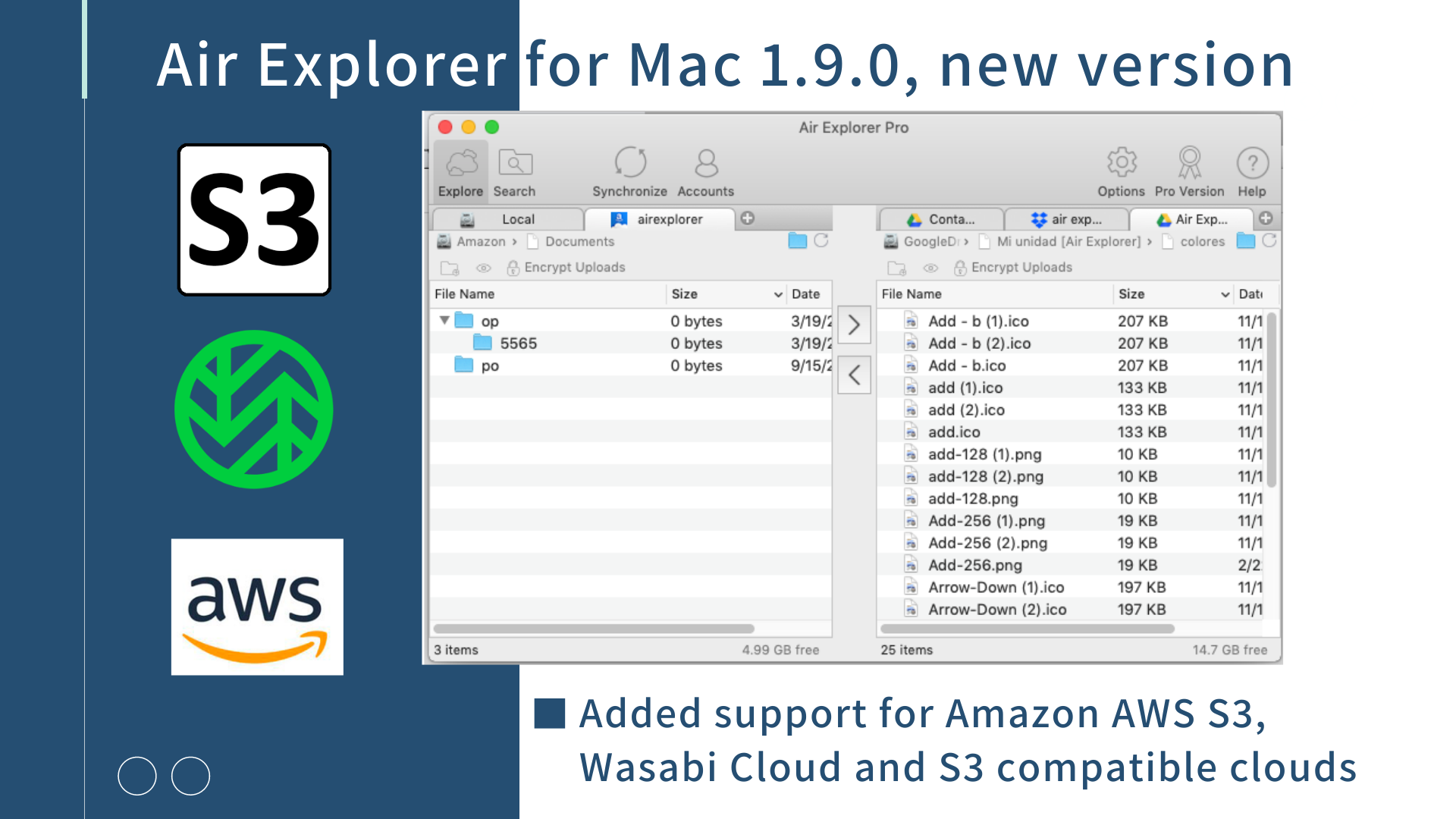 Air Explorer 1.9.0 for Mac, new version