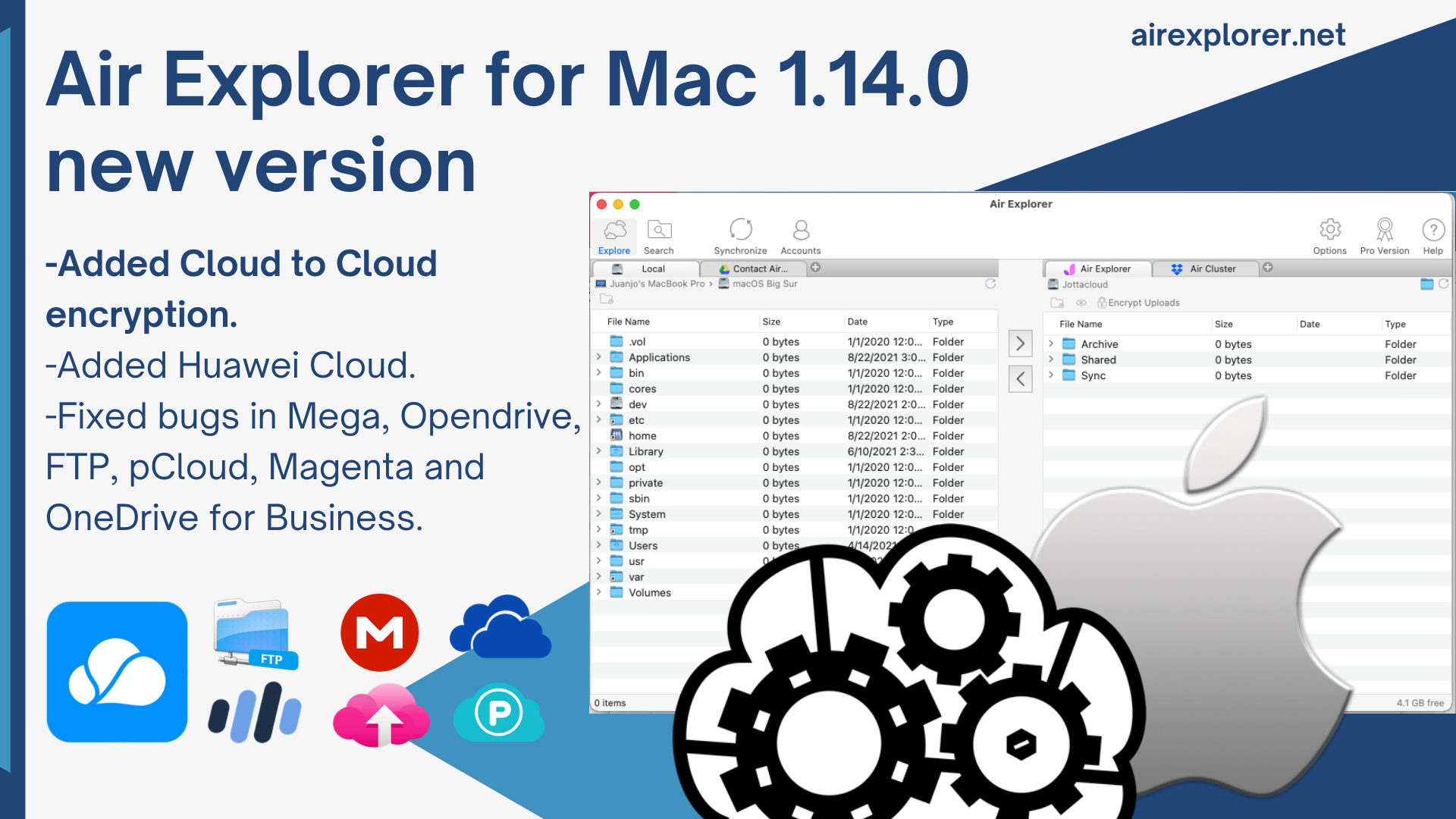 Air Explorer for Mac 1.14.0, new version