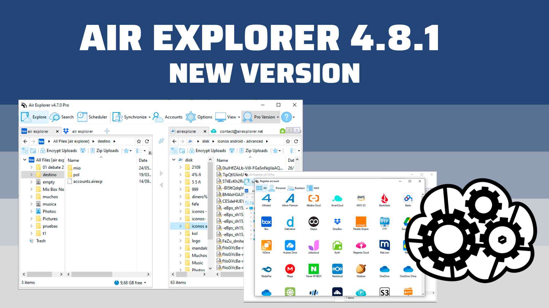 Air Explorer 4.8.1, new version