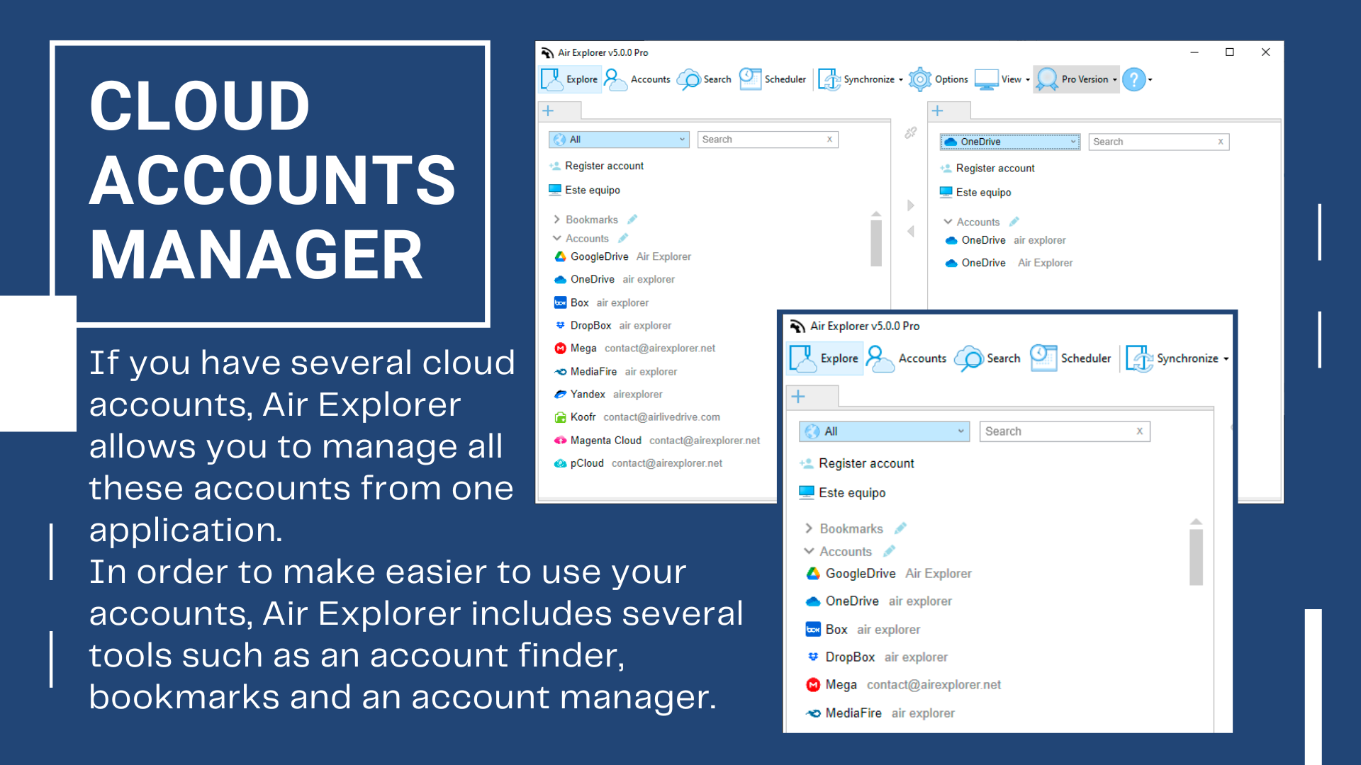 Cloud accounts manager