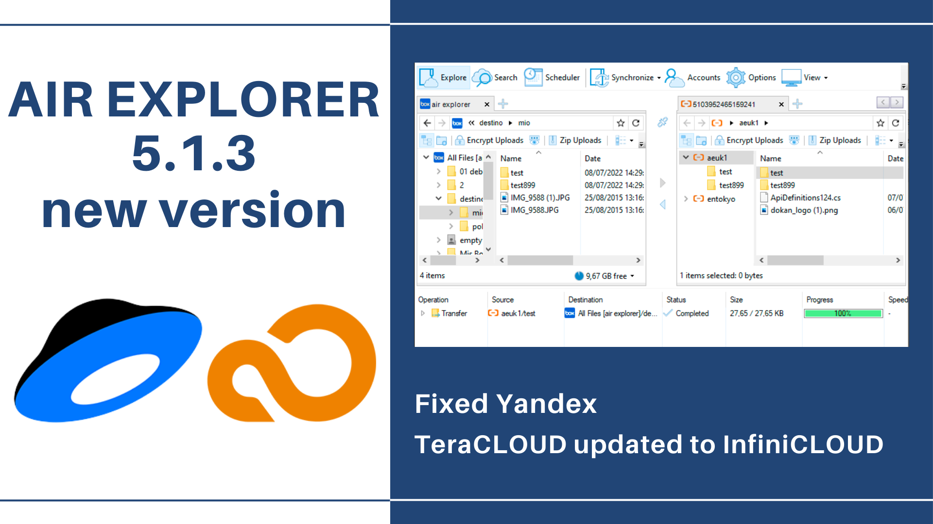 Air Explorer 5.1.3, new version