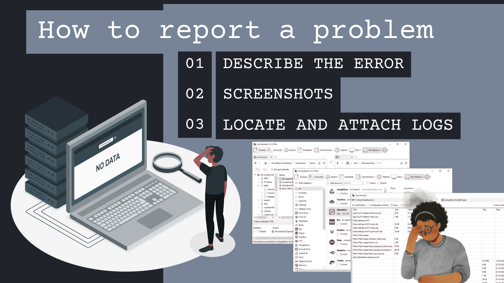How to report a problem