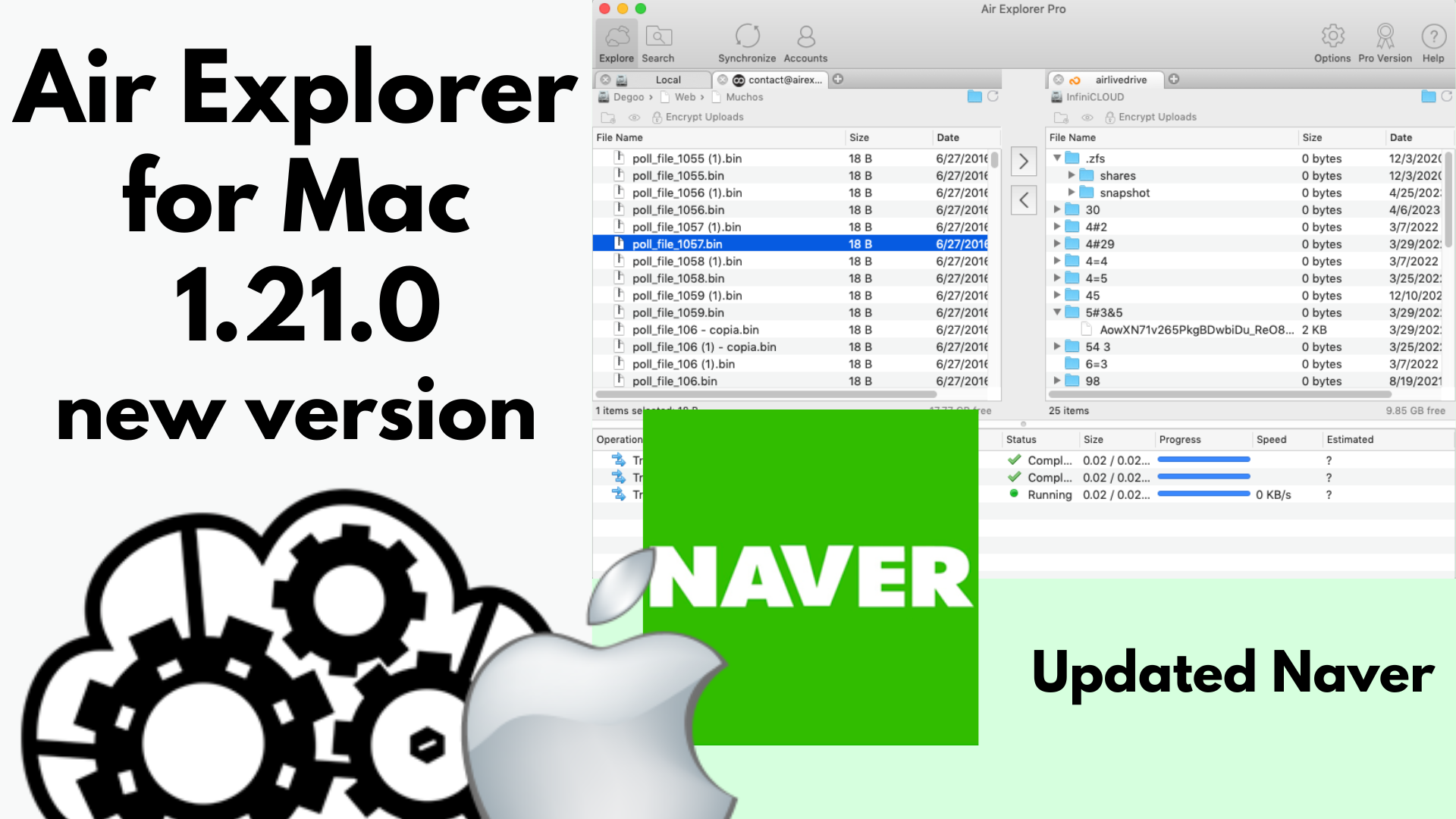 Air Explorer for Mac 1.21.0, new version