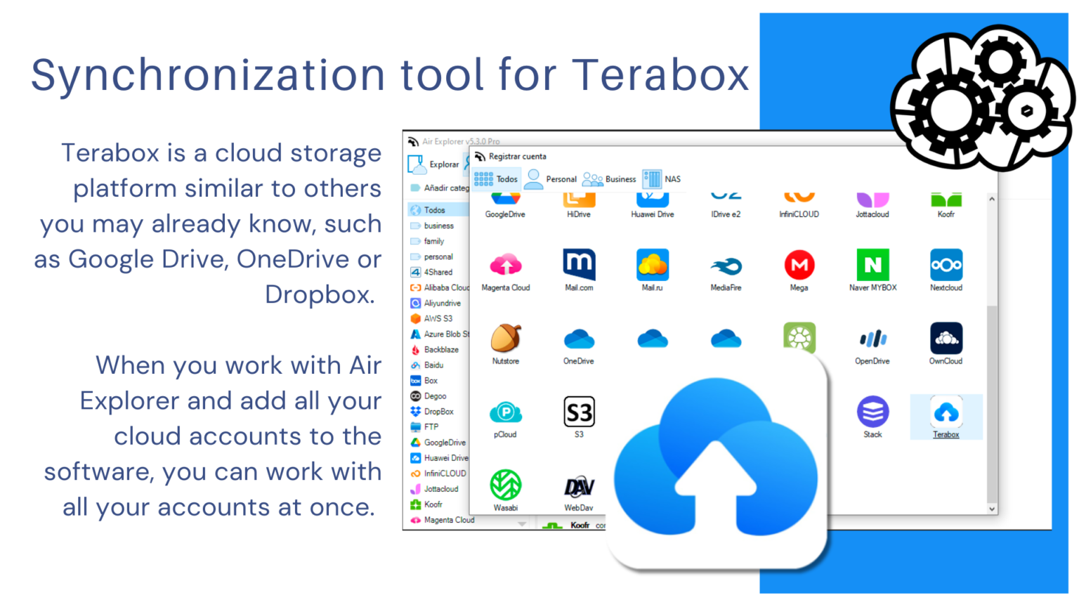 Synchronization tool for Terabox