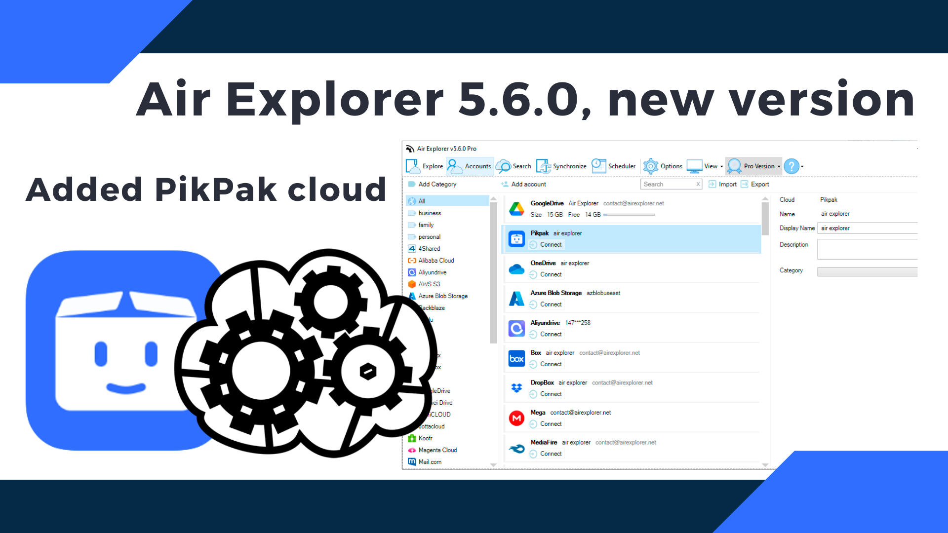 Air Explorer 5.6.0, new version