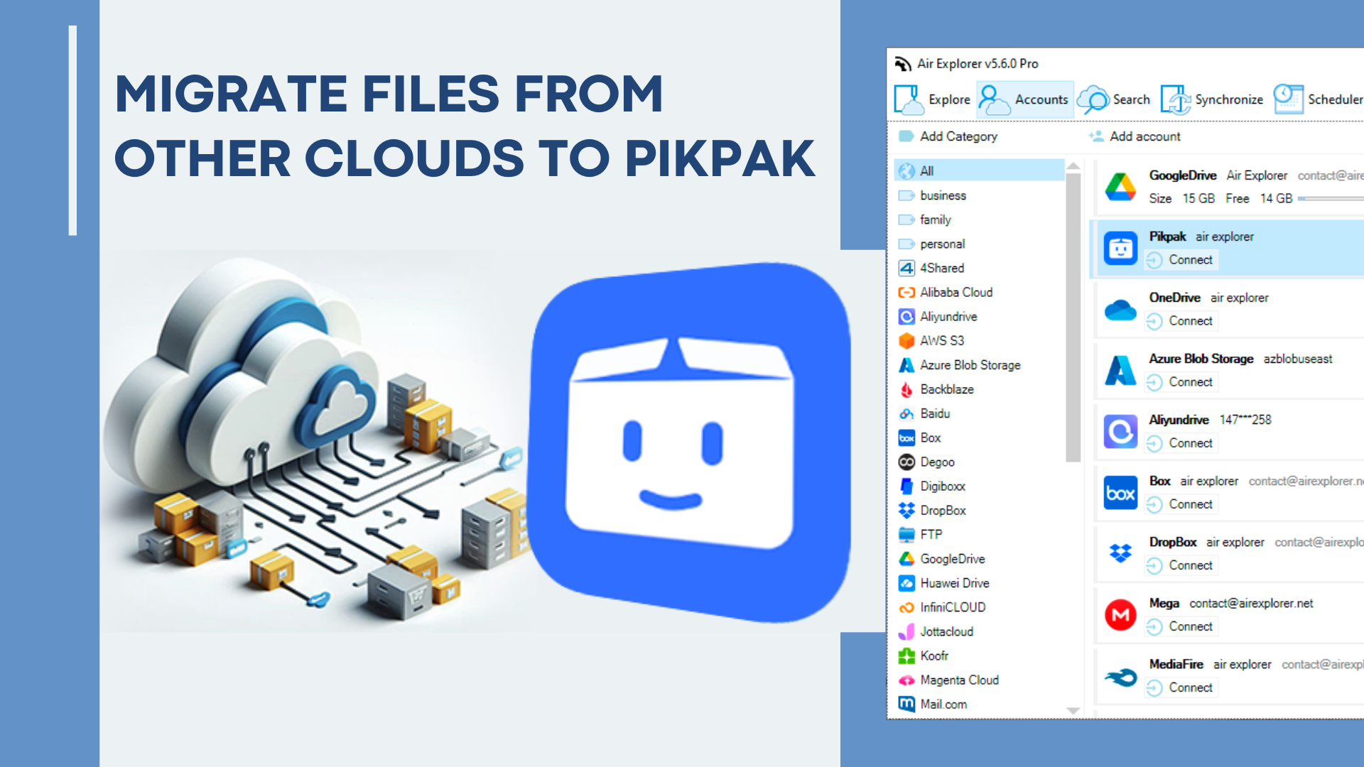 Migrate files from other clouds to PikPak