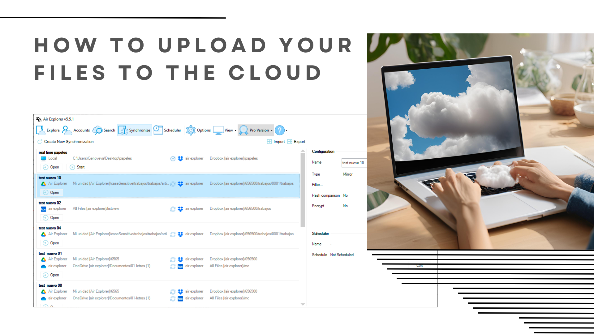 How to upload your files to the cloud