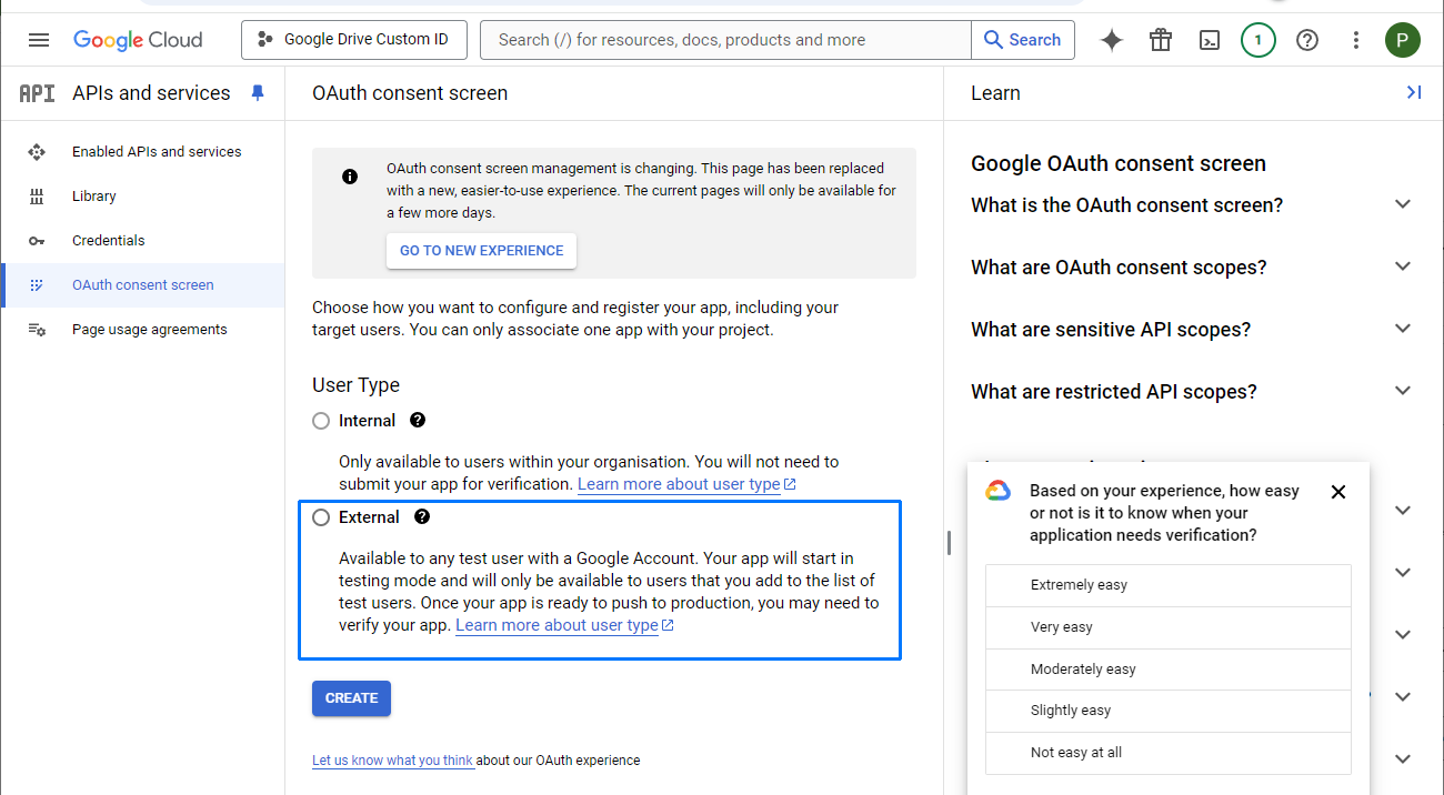 Setup a custom OAuth Client ID for Google Drive - Air Explorer