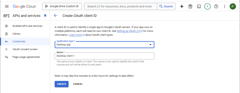 Setup a custom OAuth Client ID for Google Drive - Air Explorer