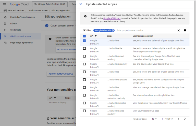 Setup a custom OAuth Client ID for Google Drive - Air Explorer