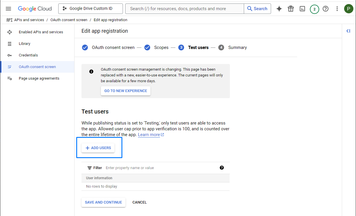 Setup a custom OAuth Client ID for Google Drive - Air Explorer