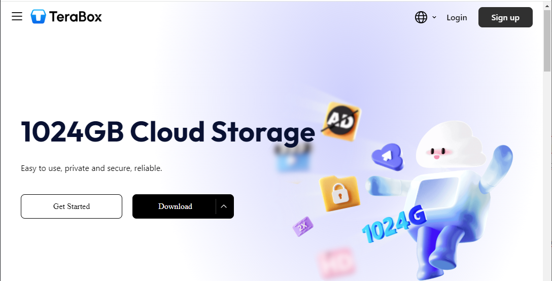 Save and sync files to TeraBox