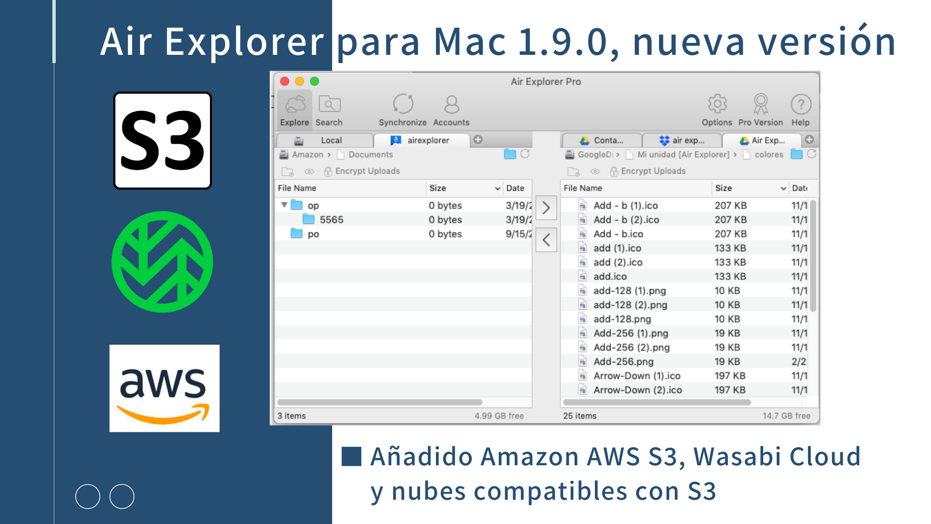 Air Explorer para Mac 1.9.0, nueva versión