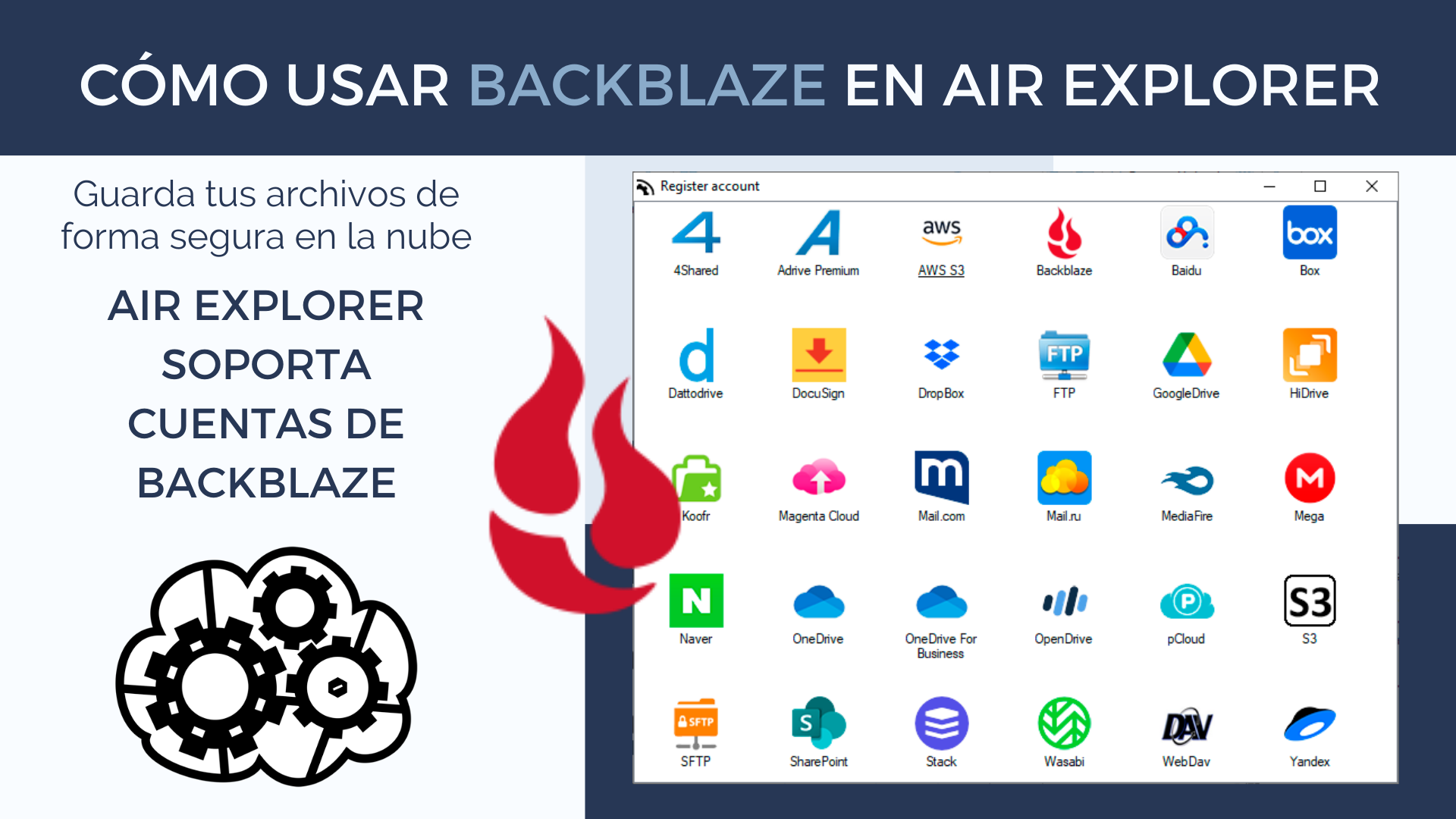 Cómo usar Backblaze en Air Explorer
