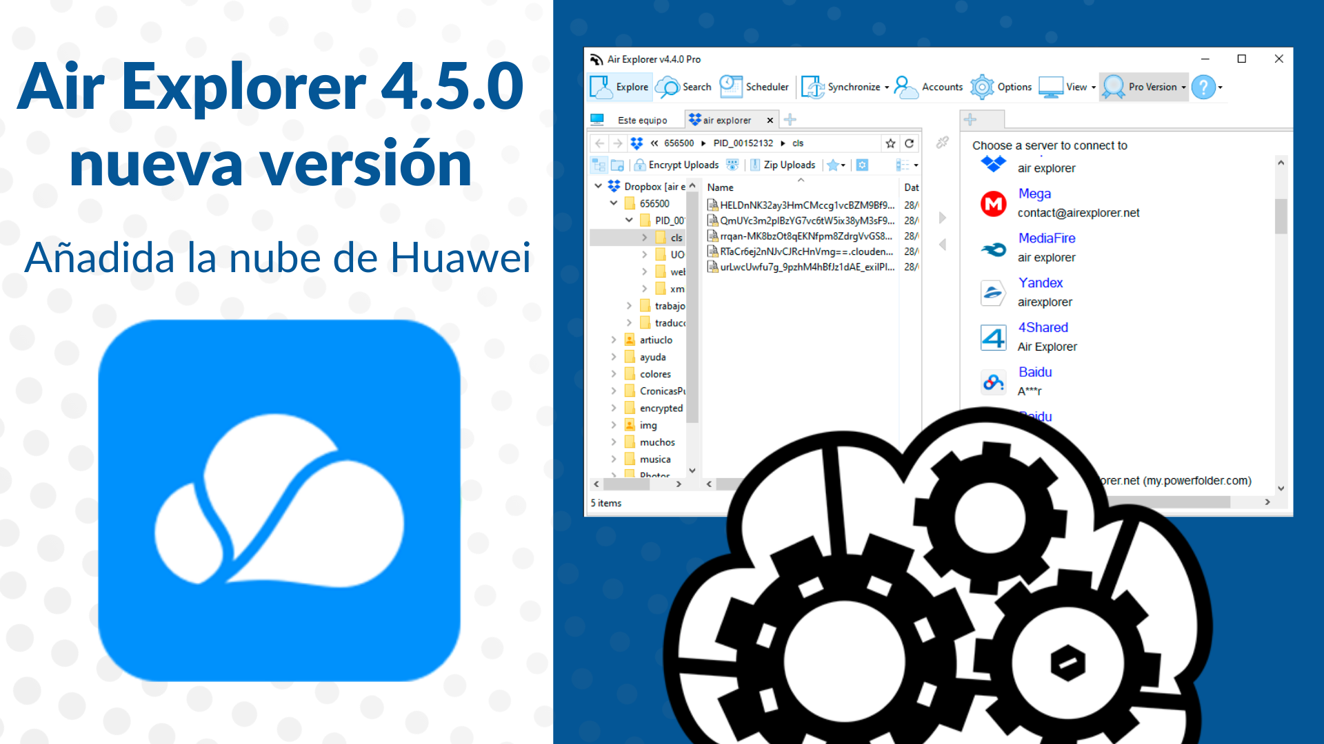 Air Explorer 4.5.0, nueva versión