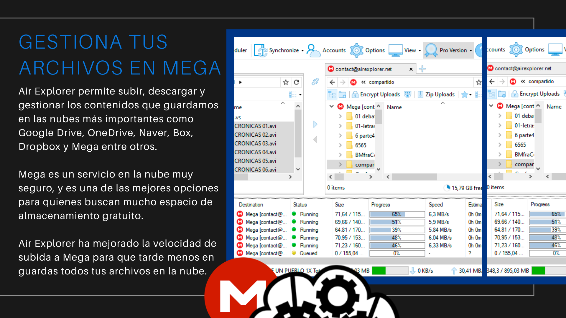 Gestiona tus archivos en Mega