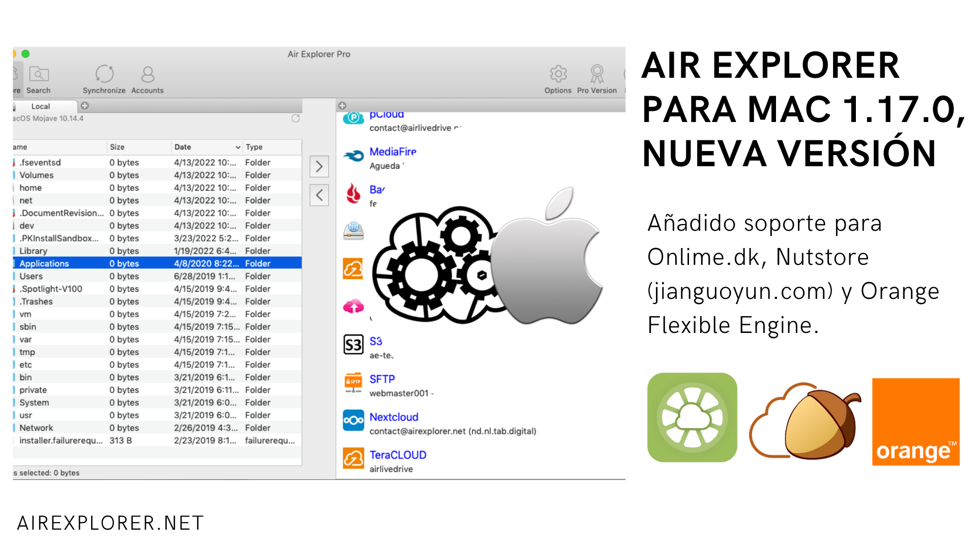 Air Explorer para Mac 1.17.0, nueva versión