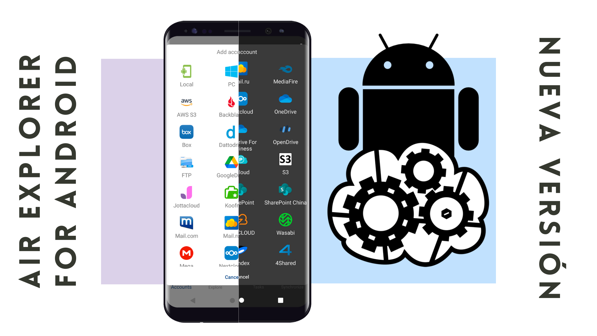 Nueva version de Air Explorer for Android con WebDav