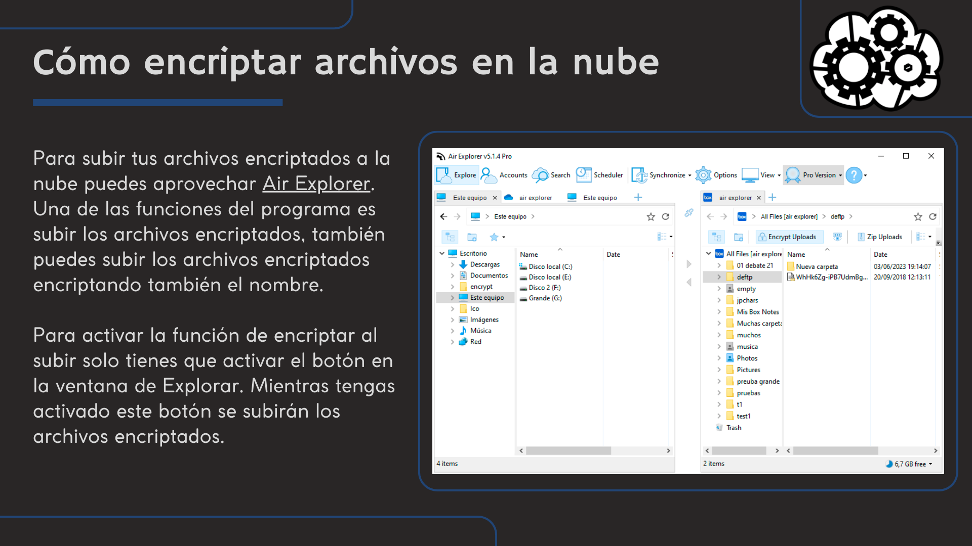 Cómo encriptar archivos en la nube