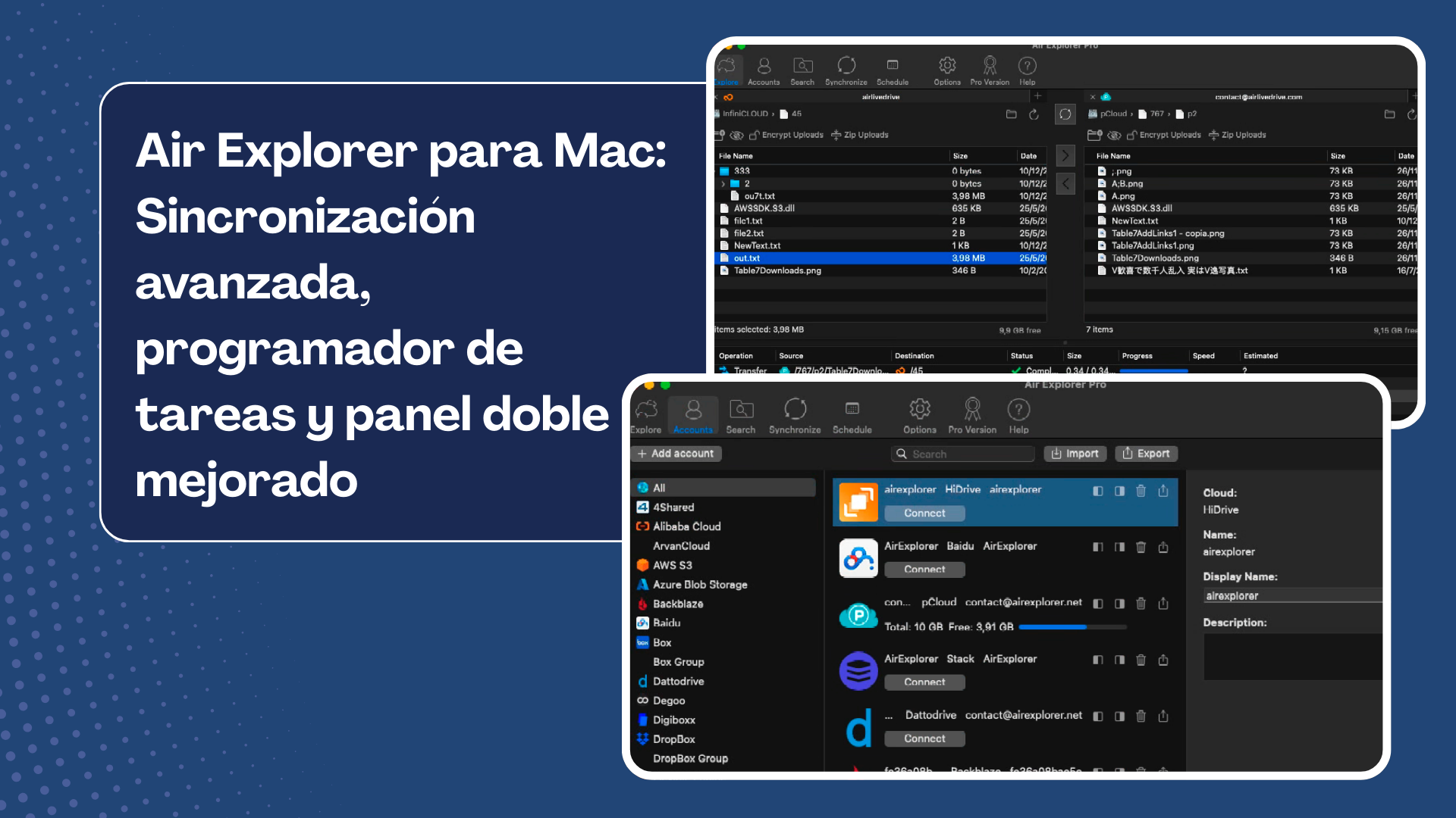 Air Explorer para Mac: Sincronización avanzada, programador de tareas y ...