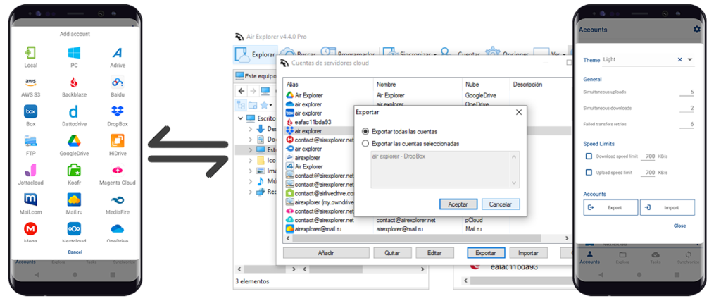 Air Explorer for Android mobile